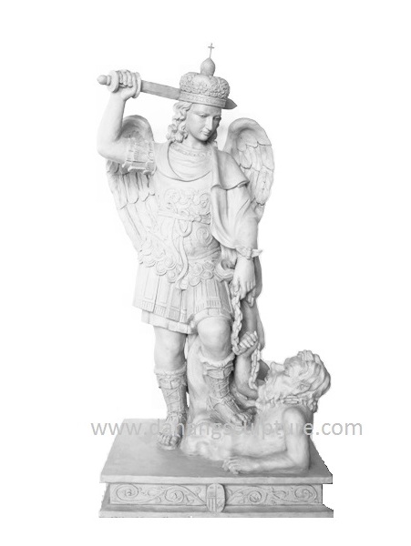 Large Outdoor Archangel Michael Marble Statue DSF-TT59 - Danang ...