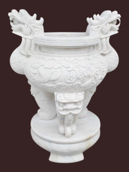 White Marble Incensory - Danang Sculpture Foundation